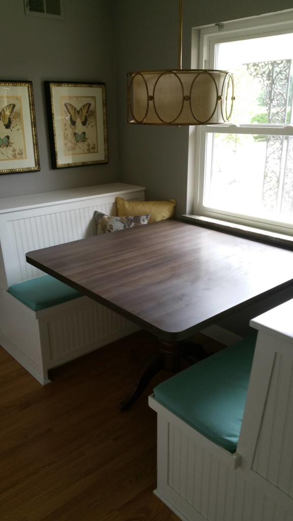 Custom Kitchen booth and table - Cabinets2Countertops